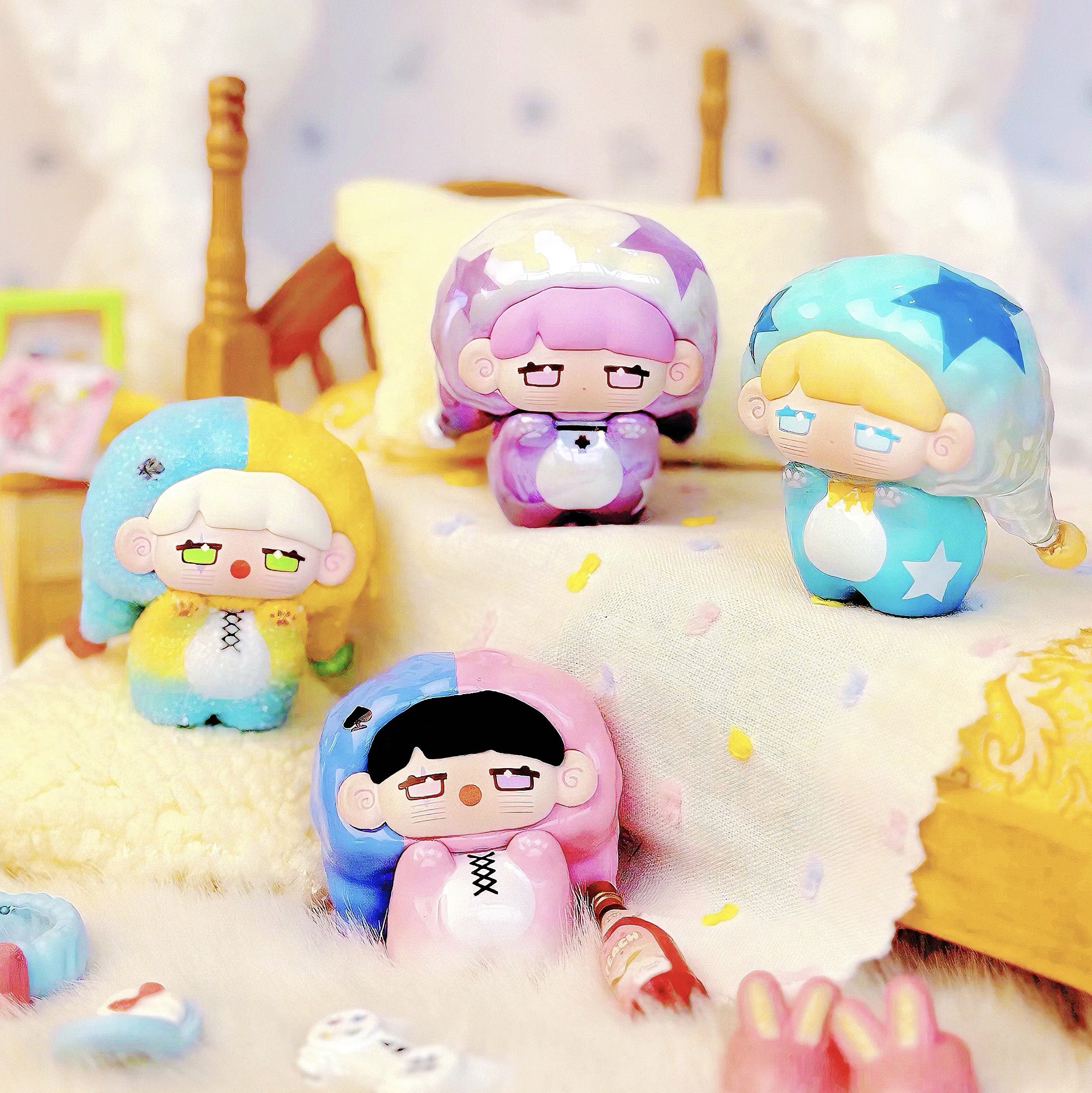 MIKKA Pajama Party Series Mini Beans Figures – Woowtoys